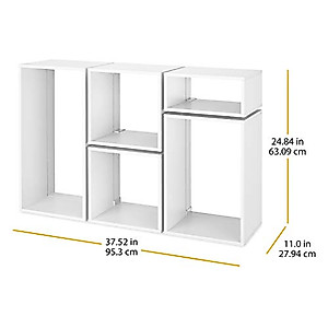 Whitmor Clip & Cube 5-Piece Organizer, White