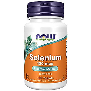 NOW Supplements, Selenium (L-Selenomethionine) 100 mcg, Essential Mineral*, 100 Tablets
