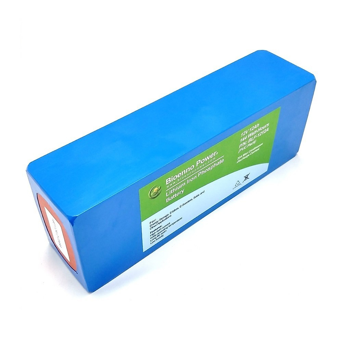 Bioenno Power 12V, 12Ah LFP LiFePO4 Lithium Iron Phosphate Battery (PVC, BLF-1212A)