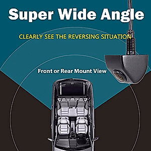 RED WOLF Backup Camera for Car Truck SUV Pickup Trailer Tailgate Handle Flush Mount Metal HD Reverse Rear View W/Parking Line