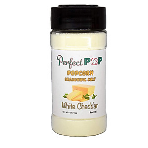 Perfectware Ultimate Popcorn Party Pack- Includes (4lbs of Yellow Kernels, 4-4oz Seasoning Jars, and 125ct 1oz Popcorn Bags)