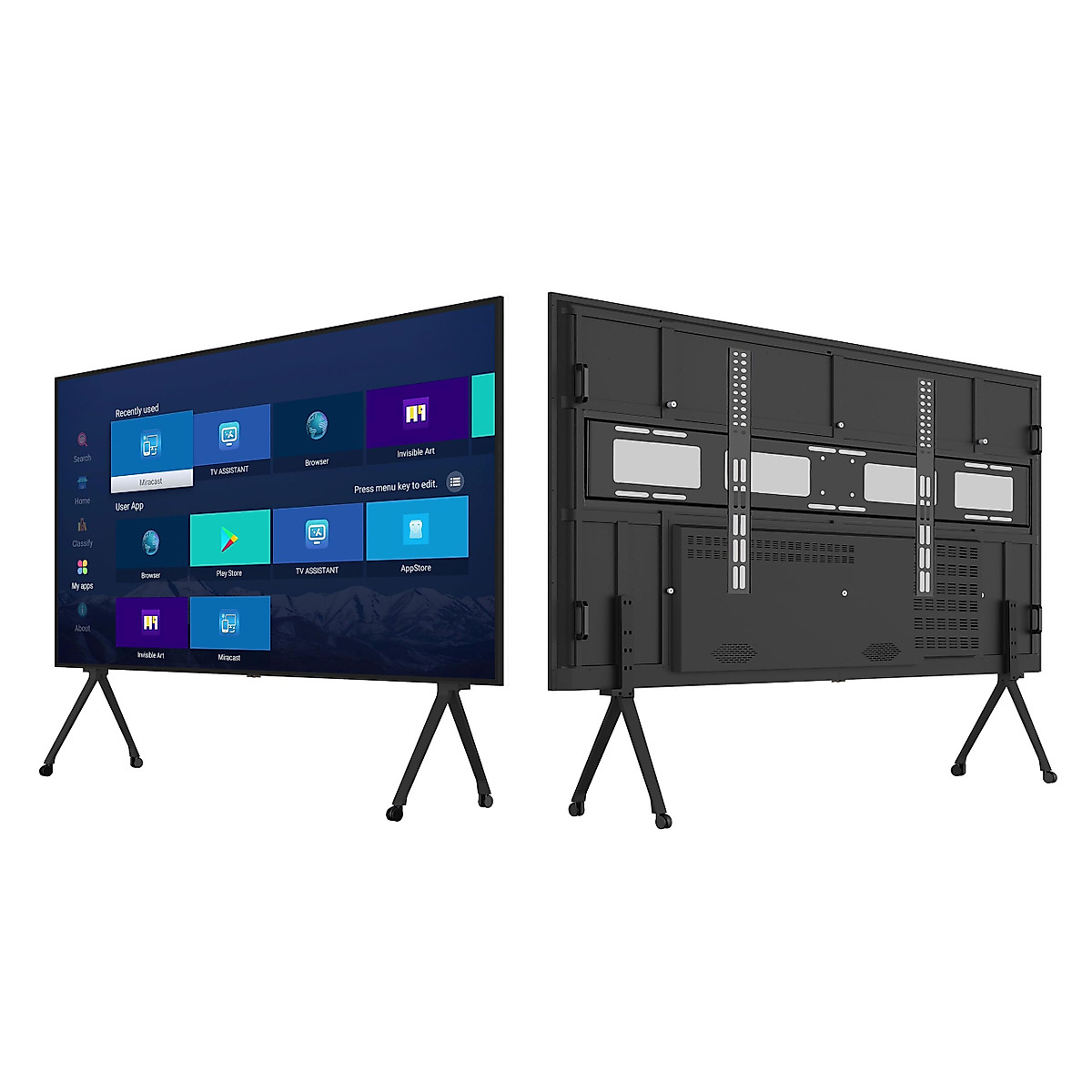 GTUOXIES 108 Inch Portable LED Screen 4K UHD Smart TV; TS108TD for Home and Business, Amazing Contrast That Works Beautifully in Indoor Environments