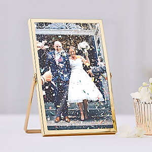 Ginger Ray Gold Free Standing Wedding Table Number Frame – 10cm x 15cm