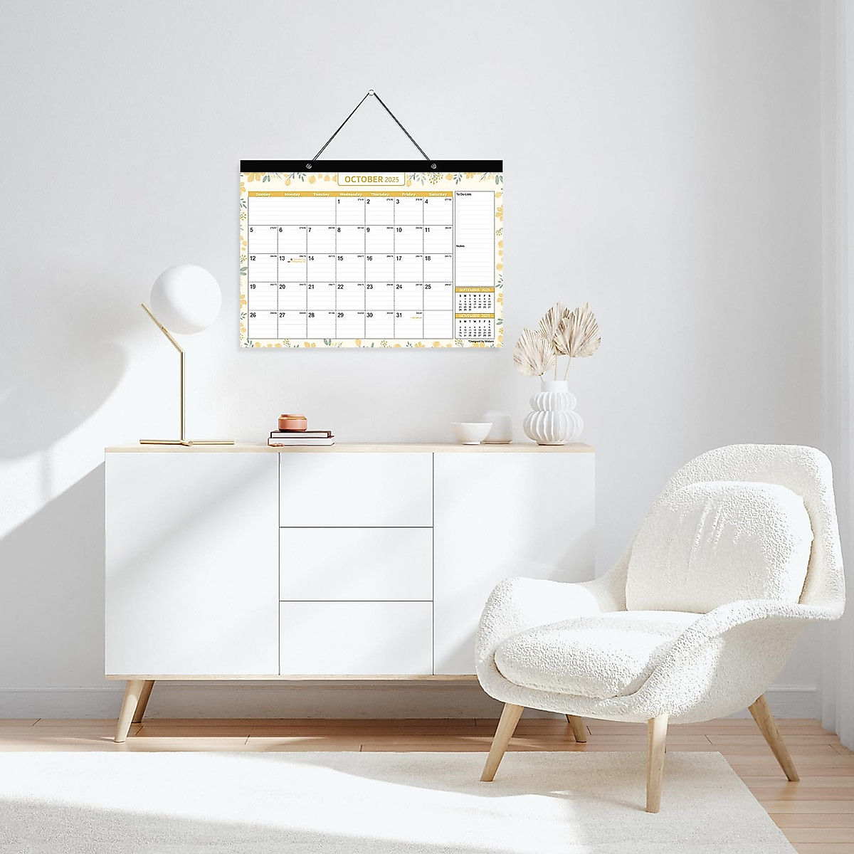 2023-2024 Large Desk Calendar 2023 (January 2023-June 2024), Big Monthly Wall Calendar with Plastic Cover: 17"x12", 18 Months Academic Year Desk Pad Calendars with Planner Stickers