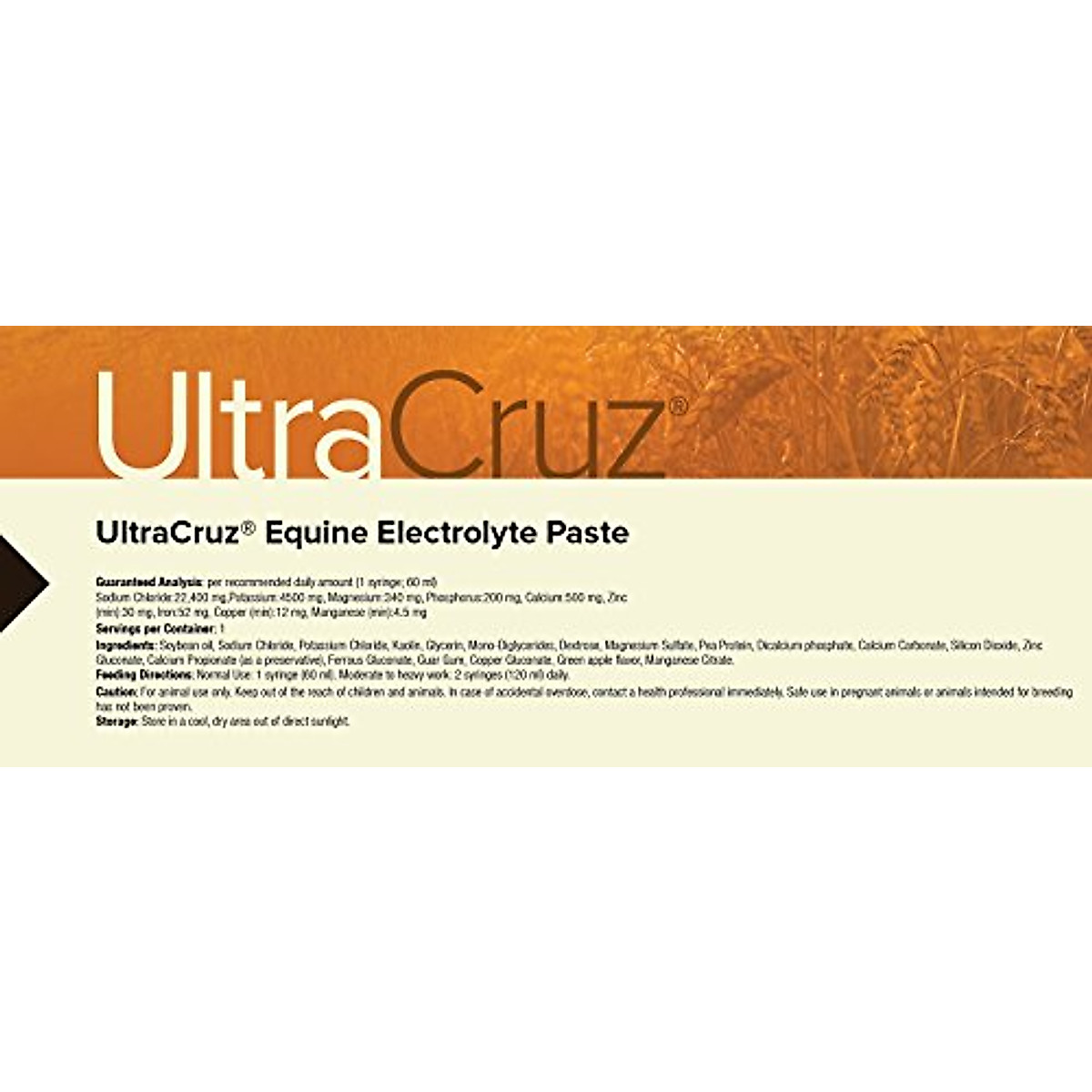 UltraCruz - sc-516042 Equine Electrolyte Supplement for Horses, 6 X 60 ml, Paste