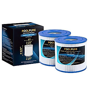 POOLPURE Replacement for Spa Filter PRB17.5SF-Pair, PRB17.5SF, Unicel C-4401, Filbur FC-2386, Aladdin 11802, 817-3510, 6000-134, R173432, 17-2606, Dynamic Series IV DSF 35 Hot Tub Filter