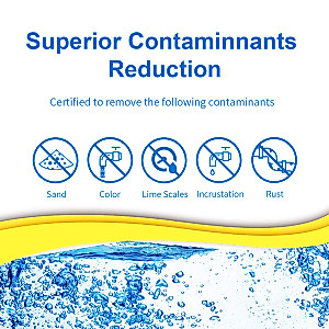 EXCELPURE Whole house Sediment Water Filter 10" x 4.5" (5 micron）Compatible with Culligan RFC-BBSA , WFHD13001B, GXWH35F, GXWH30C, 3M Aqua-Pure AP817,Whirlpool WHKF-GD25BB (2 PACK)