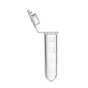 Eowpower 400 Pieces 2 ml Plastic Vial Tube Tubes for Sample Storage Container Beads Liquid