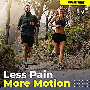 Sparthos Ankle Compression Socks (Pair) – Plantar Fasciitis Sleeves with Arch Support – Foot Ankle Brace for Men and Women – Relieve Heel Pain, Reduce Swelling, Achilles Tendon Calf (Blue-XL)