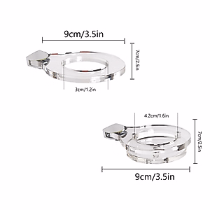 WANLIAN Lightsaber Wall Mount Vertical Lightsaber Holder Acrylic Lightsaber Display Stand for Display Lightsaber wall(clear,hold 1 lightsaber)