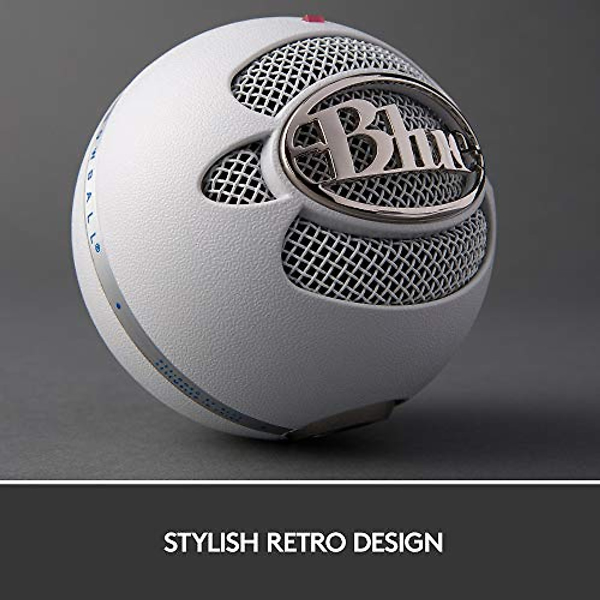 Logitech for Creators Blue Snowball iCE USB Microphone for Gaming, Streaming, Podcasting, Twitch, YouTube, Discord, Recording for PC and Mac, Plug & Play-Black