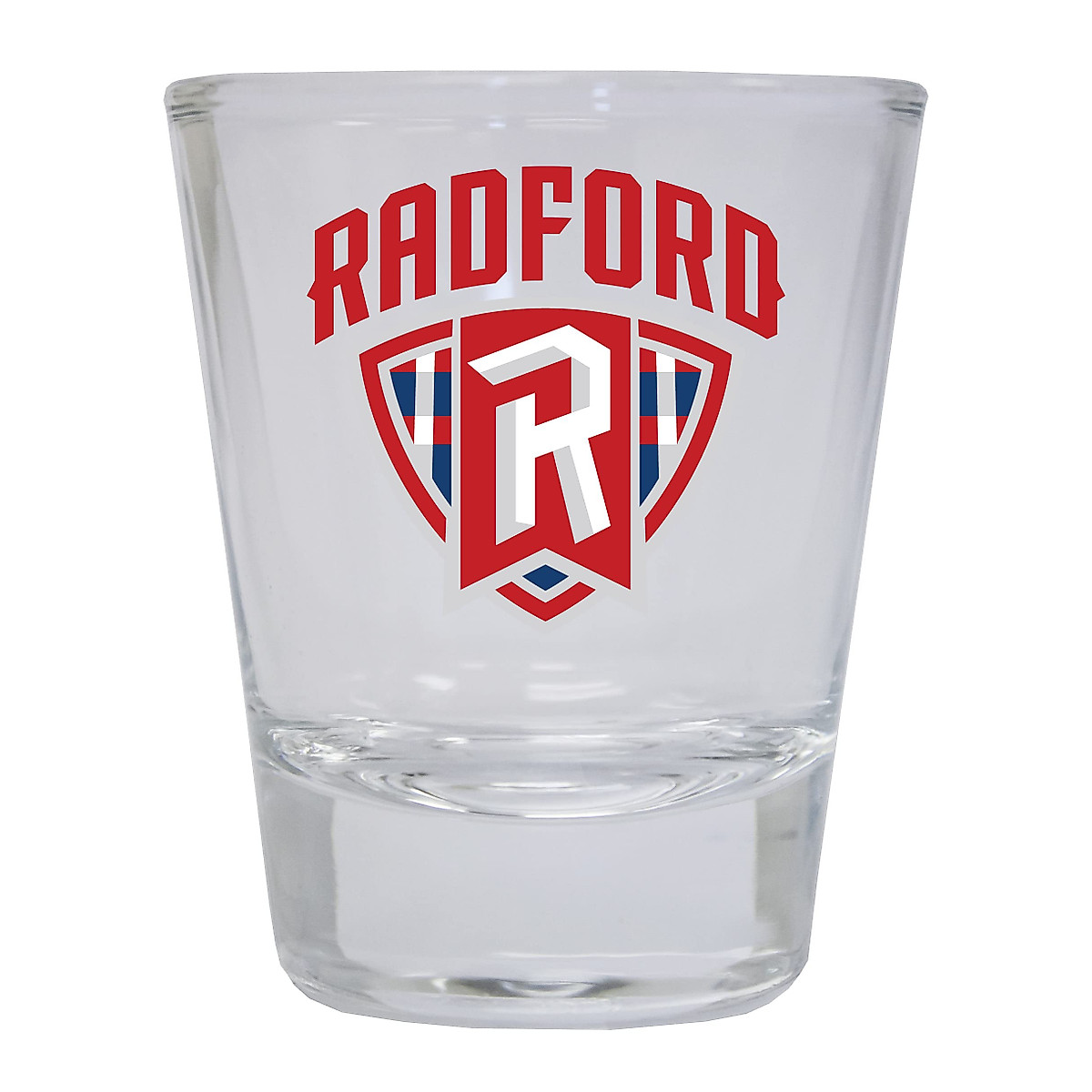 R and R Imports Radford University Highlanders Round Shot Glass Officially Licensed Collegiate Product
