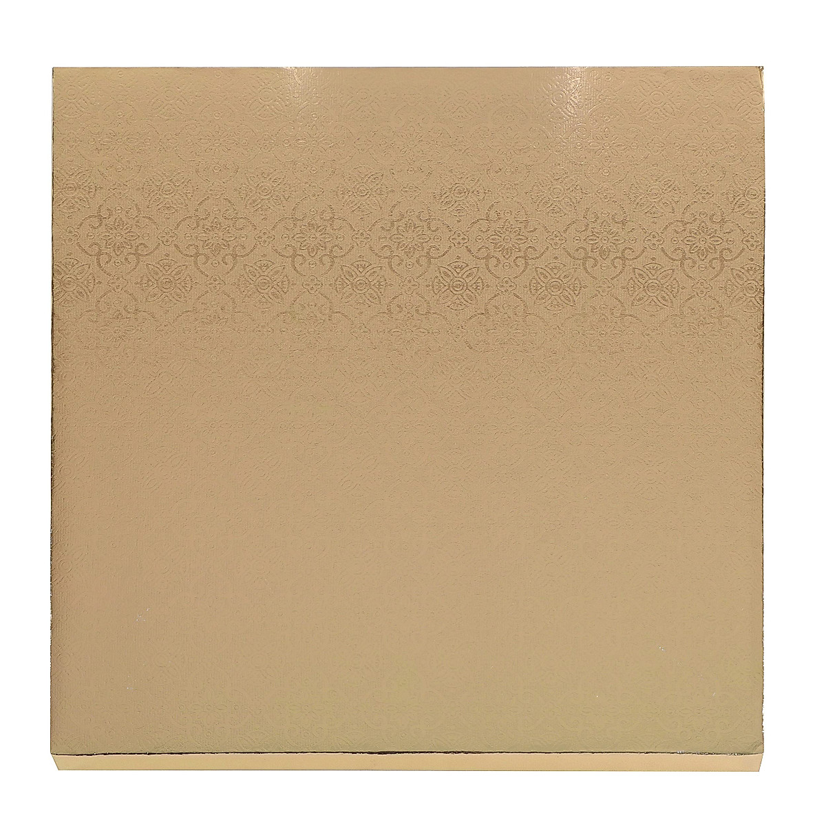 Spec101 Cake Board 10 Inch 6pk Gold Cake Drum Floral Bulk Cake Drums Special Occasion Square Wrapped Edged Cake Base