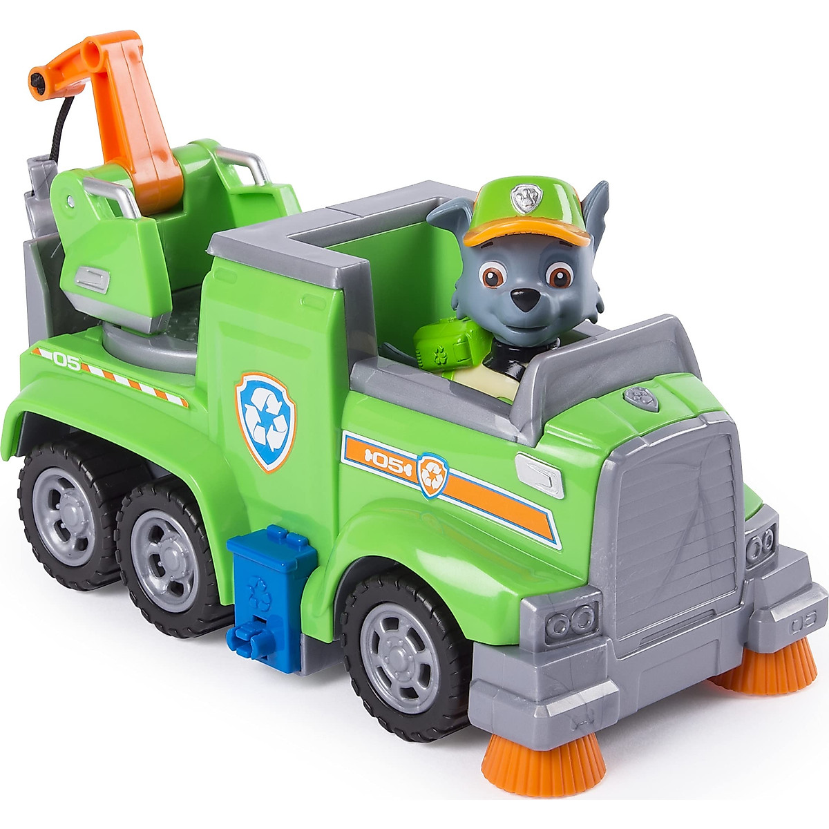 Paw Patrol Rocky’s Ultimate Rescue Recycling Truck with Moving Crane and Flip-Open Ramp