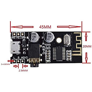 HiLetgo 3pcs M28 Wireless Bluetooth MP3 Audio Receiver Board BLT 4.2 mp3 Lossless decoder Bluetooth 4.2 Audio Receiver Board Wireless Stereo Sound Module