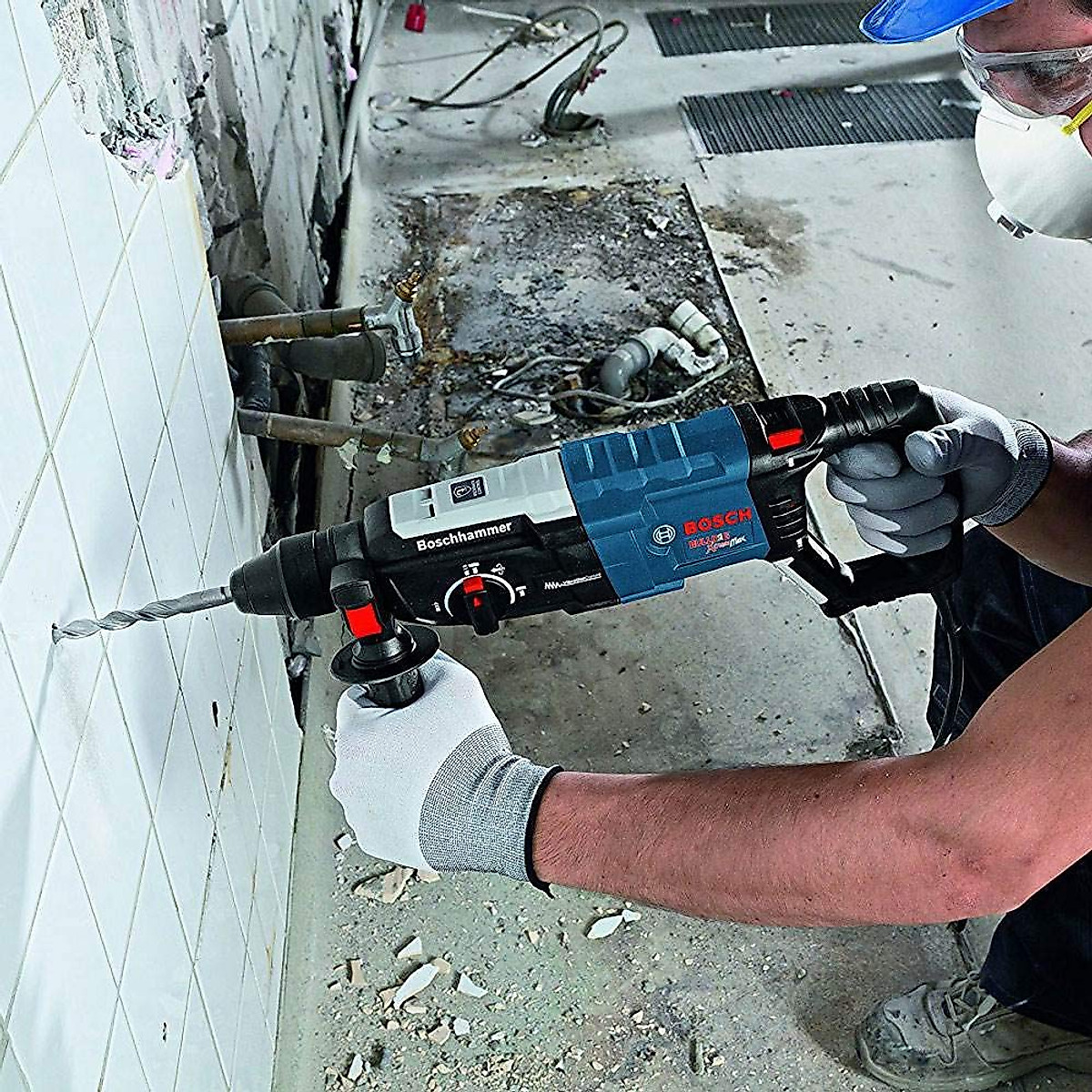 Bosch GBH2-28L-RT 8.5 Amp 1-1/8 in. SDS-Plus Bulldog Xtreme MAX Rotary Hammer (Renewed)