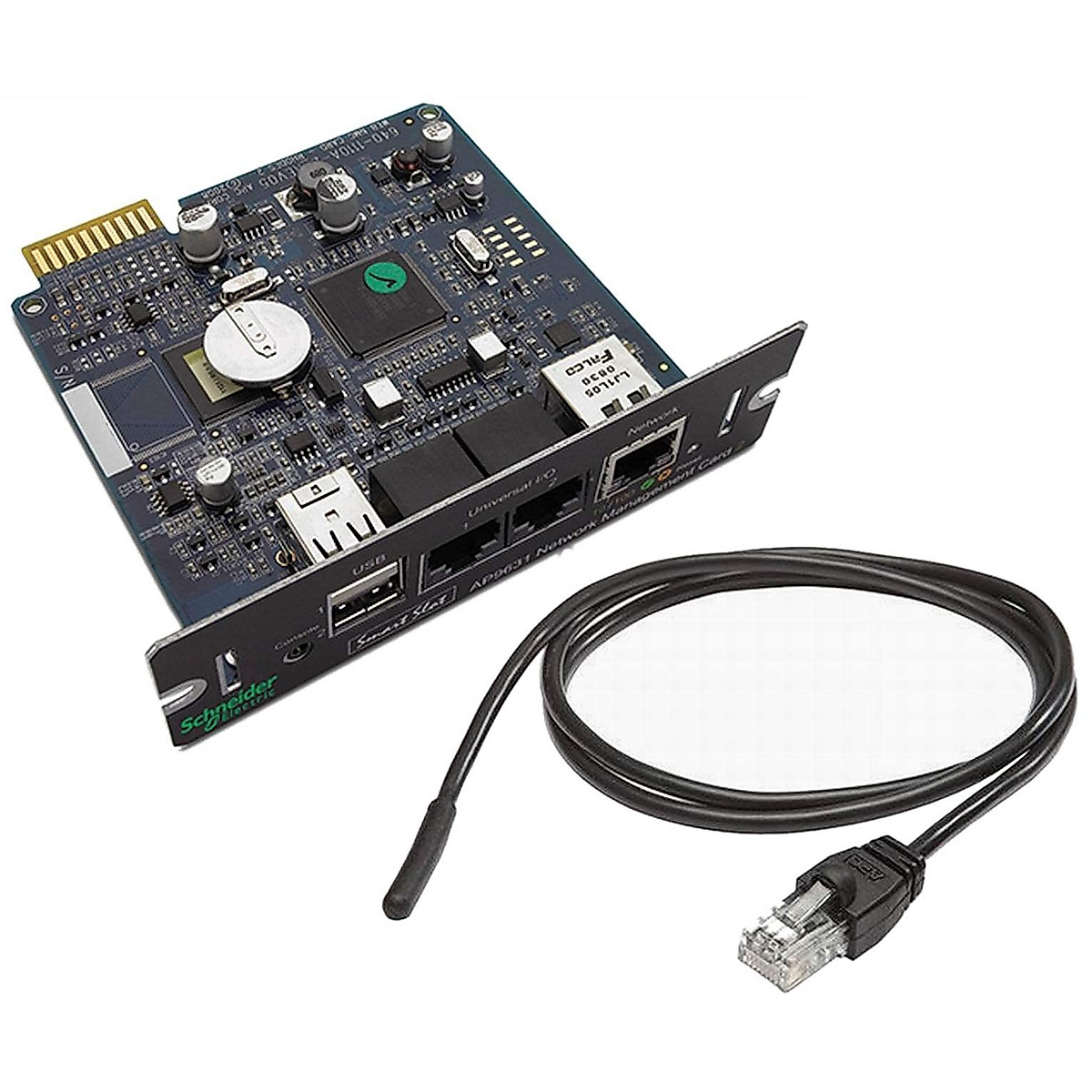 APC SMT2200RM2UNC Smart-UPS 2200VA 1920W 2U Rackmount Power Battery Backup with AP9631 Network Card (Renewed) (Certified Refurbished)