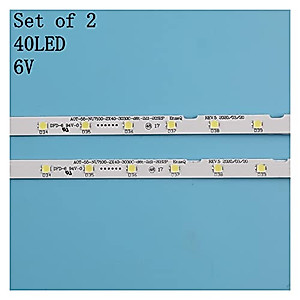 DAYHOM LED Strip 40 LEDs Fit for AOT_55_NU7300_NU7100_2x40_3030C BN96-45913A 15485A UN55NU7300 UE55NU7105 UE55NU7170U UE55NU7300U STS550AU9 Watch Strap