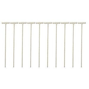 POPETPOP Bird Door Iron Bars 20pcs Active Bird Cage Door Iron Bars Entrance Wire Trap Door Curtain Metal Removable Rod (Silver)