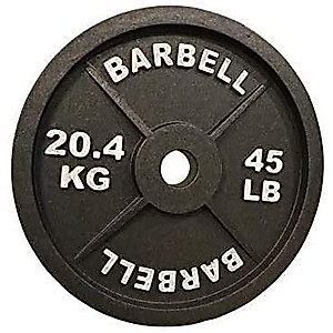 Fake Weights Not 45lb Weight Plates Styrofoam Olympic Style 45 lb Barbell 3 Pairs Prop for Strength Bodybuilding Technique Fitness Training Education