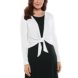 Coolibar UPF 50+ Women's Vrae Everyday Fashion Wrap - Sun Protective (Small- White)