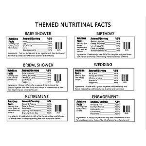 Personalized Candy Wrappers for Chocolate, Floral Party Favors, Pack of 20 Custom Hershey Bar Labels (Rose Gold)