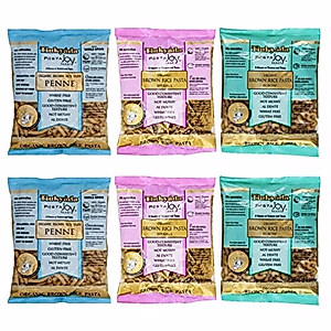 Tinkyada Organic Gluten-Free Brown Rice Pasta 3 Shape Variety Bundle: (2) Elbow Pasta, (2) Spirals Pasta, and (2) Penne Pasta, 12 Ounce Ea.