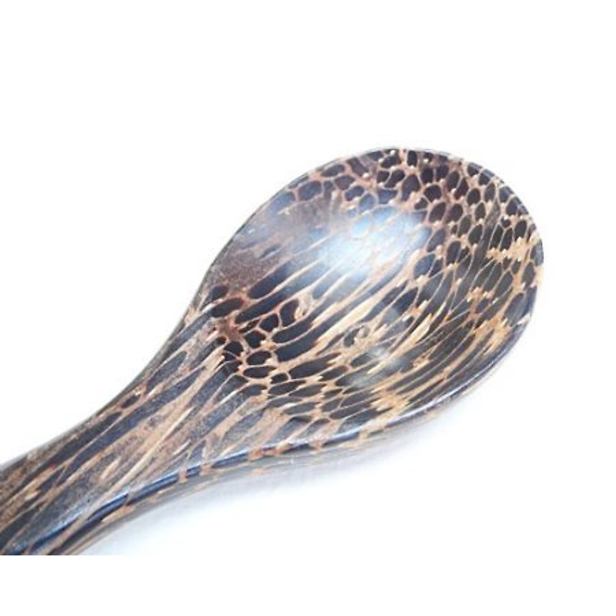 Lot of 10 Pcs. X 3.0" Palm Wood Small Spoons Sugar Seasoning Salt Spoons