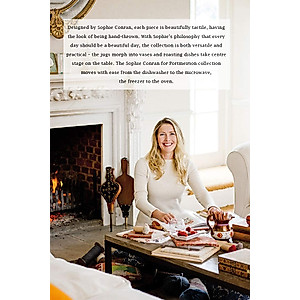 Portmeirion Sophie Conran White Square Roaster | 11 Inch Baking Pan for Oven | Deep Casserole Dish | Made from Fine Porcelain | Dishwasher and Microwave Safe