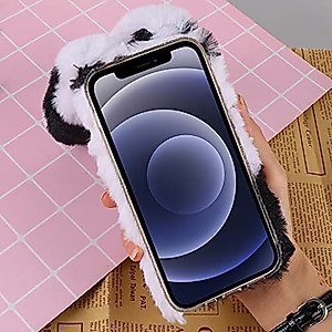 Mikikit Plush Phone Protector Decorative Phone Case Compatible for Galaxy A03s