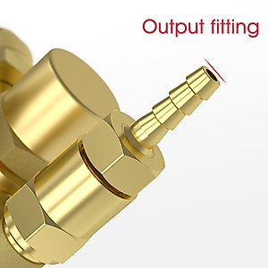 YESWELDER CO2 Argon Gas Regulator, Argon flow meter regulator with 8ft Gas Hose for MIG TIG Welder