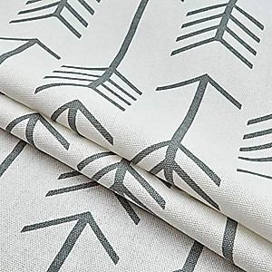 Premier Prints Arrow White/Cool Grey, Fabric by the Yard