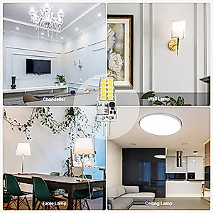 BAOMING G4 LED Bulb 12V JC Tybe, 20W/35W T3 G4 Halogen Equivalent, 6000K Daylight White, G4 Bi-Pin Base, No-Flicker 400LM, Chandelier Lighting/Landscape Lighting/Microwave Lighting (10 Pack)