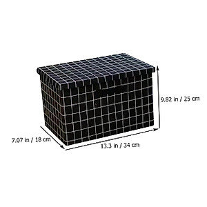 Cabilock 3 Pcs Folding Storage Box Collapsible Storage Bins Stackable Storage Bins Cube Storage Baskets Storage Cubes Storage Basket Storage Bins with Lids Container Large Cardboard