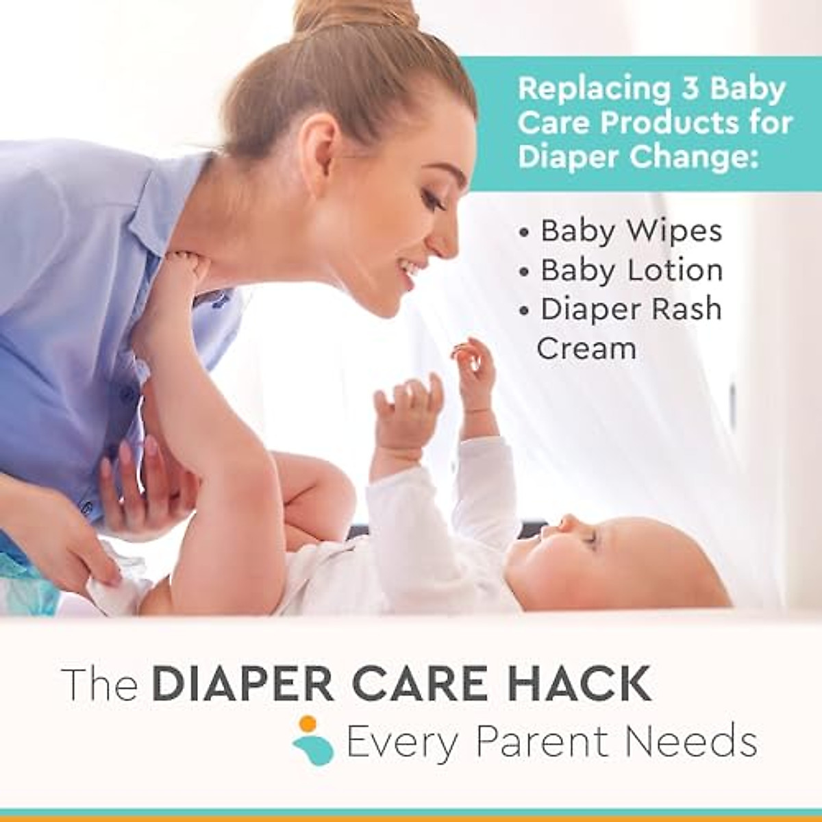 Multipurpose Organic Diaper Care - EWG Verified (8oz) - Baby Cleanser, Baby Lotion Unscented Unfragranced - Replace Zinc Oxide Diaper Rash Cream - Baby Diaper Rash Ointment to Protect Baby Skin