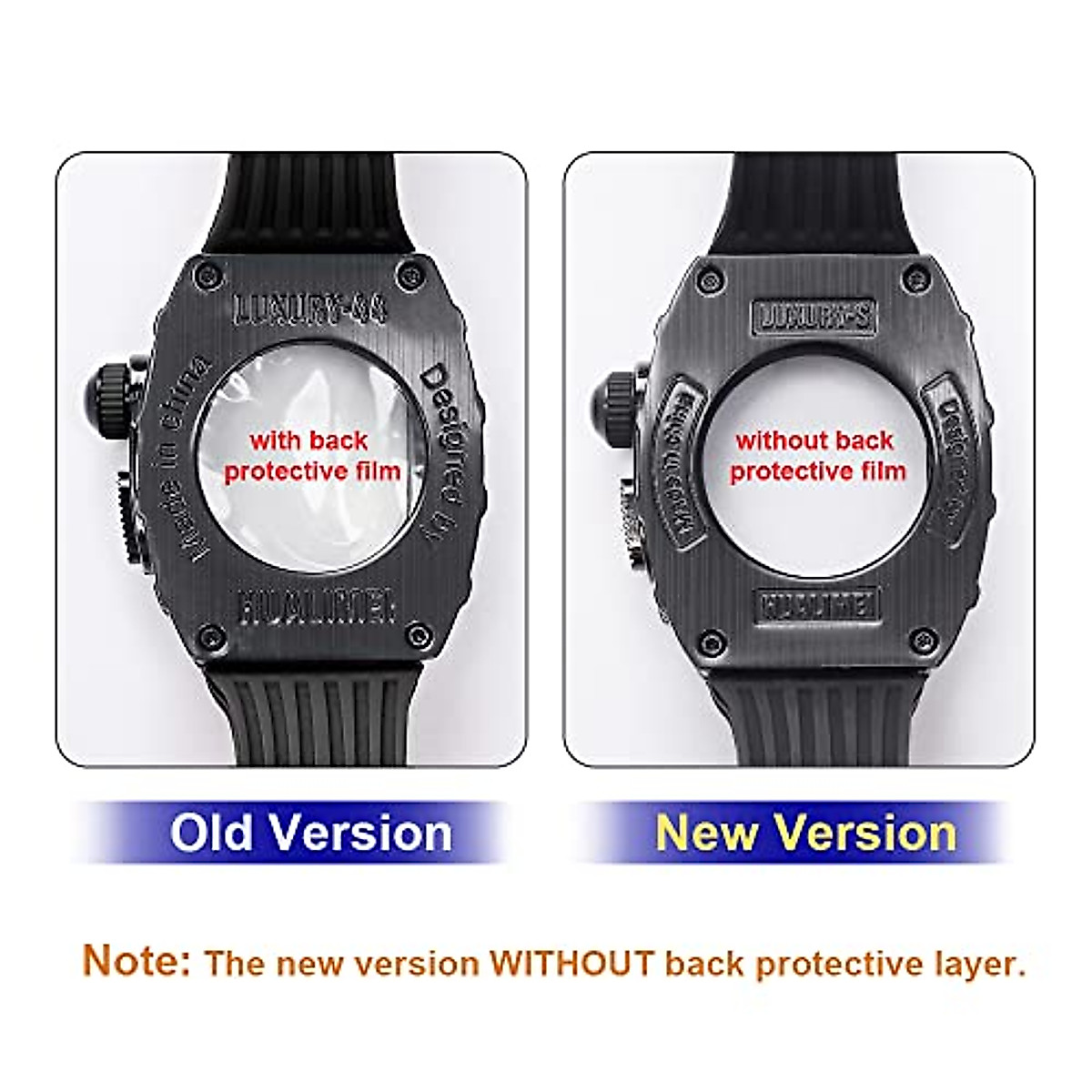 Metal Case for Apple Watch 7 45mm Band with Cover, Heavy Duty Rugged Case Glass Screen Protector Silicon Strap for iWatch Series 7 45mm Accessories Men's Full Protective Cover (Black)