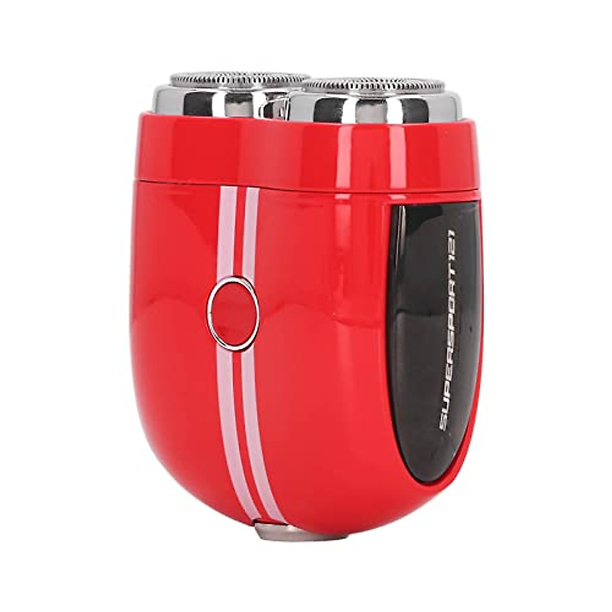 Electric Beard Trimmer, Zinc Alloy Mini Electric Shaver IPX7 Wet and Dry Dual Use for Traveling (Red)