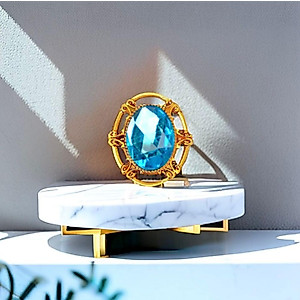 Alszic 4PCS Princess Peach Girls Crown Glove Earring Brooch Dress Up Set for Kids Halloween Cosplay Costume Accessories