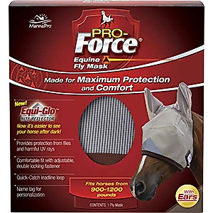 Manna Pro Pro Force Equine Fly Mask w/Ears Horse
