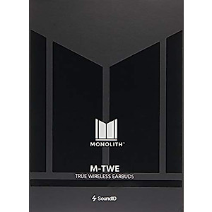 Monolith M-TWE True Wireless Earbuds with Sonarworks SoundID, Qualcomm aptX Audio, Qualcomm CVC 8.0 Echo Cancelling and Noise Suppression, ANC