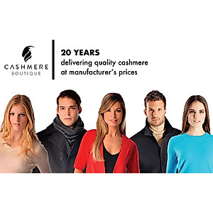 Cashmere Boutique 100% Pure Cashmere Shawl - Soft, Luxury Lightweight, Perfect for Daily Wear or Any Occasion, Long Winter Warm Shawl for Women - Black, 36" x 80"