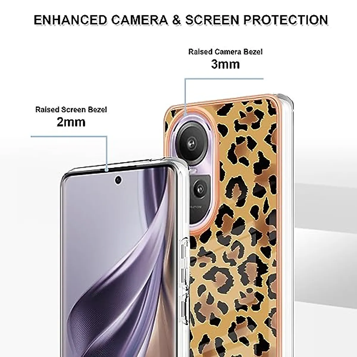 Interest Silicone Soft Shell Compatible with Oppo Reno 10 Pro 10Pro CPH2525 5G Phone Case Cartoon Anti-Fall Phone Back Cover Protection Cover (2,Oppo Reno 10 Pro 5G)