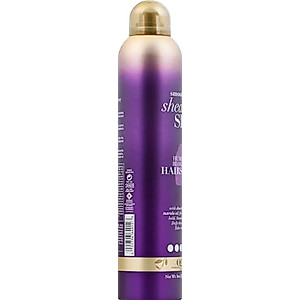 OGX Smoothing + Shea Sleek Humidity Blocking Hairspray, 8 Ounce, Purple