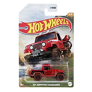 Hot Wheels - '67 Jeepster Commando - Off-Road Mud Runners 2/5 [red]