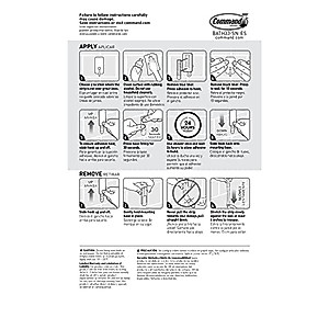 Command BATH33-SN-ES Bath Hooks, 0, Satin Nickel