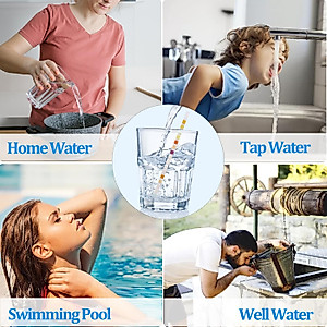 GAOQSEMG Water Test Kits for Drinking Water,16 in 1 Home Drinking Water Test Strips for Tap Well Water Testing Kit for Lead,Iron,Hardness,pH,Chlorine,Fluorine,Bromine,Nitrate,Nitrite,Copper and More