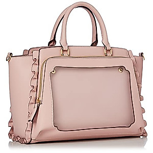 &Shuet Tote Bag/Brief, Official, Thinking Bag, Tote Bag with Clear Pocket, safety pink, One Size