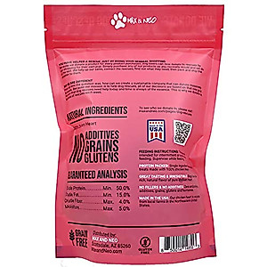 Max and Neo Freeze Dried Chicken Heart Treats -Single Ingredient, Pasture Raised, Antibiotic Free, Human Grade Chicken Grown in The USA - We Donate 1 for 1 to Dog Rescues for Every Product Sold