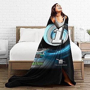 #1 Ross Chastain Throw Blanket 40x30 inch Flannel Soft Blanket for Sofa Bed Office Weighted Blanket - Plush Thick Fuzzy Comfort