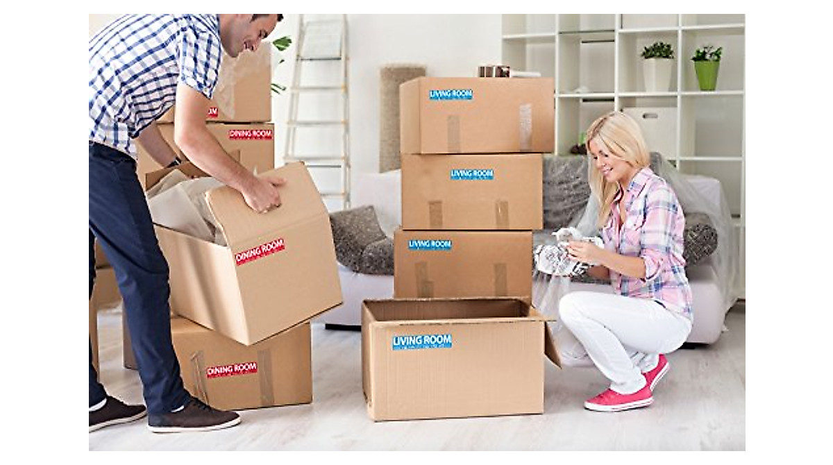 600 Color-Coded Moving Labels for 3-Bedroom Home | Organize & Pack Faster